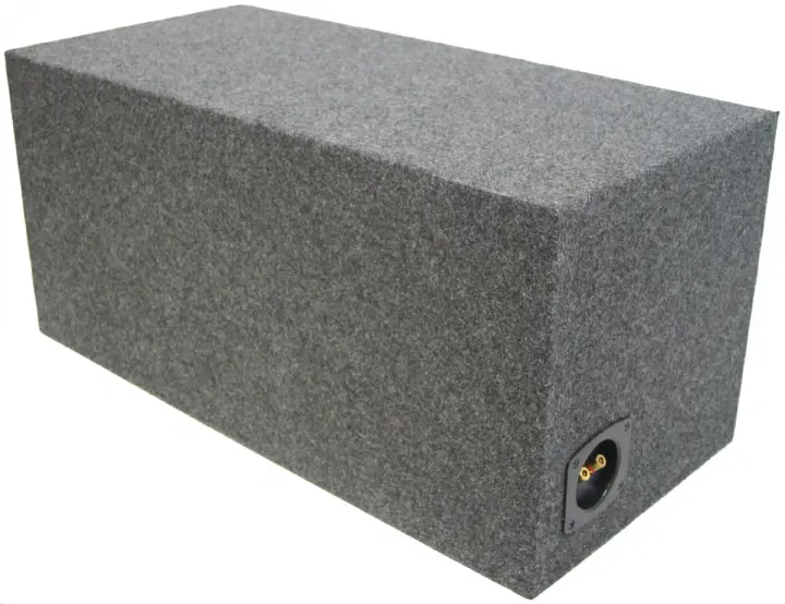Sub Boxes Square Dual 12" Subwoofer Unloaded Enclosure Box