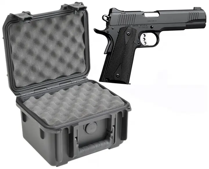 SKB 3I-0907-6B-L Waterproof Plastic Gun Case for Kimber Custom I & II ...