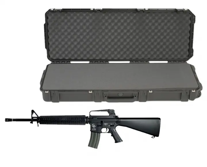 SKB 3I-4214-5B-L Waterproof Plastic 42.5" Case for ArmaLite AR-15 Style ...