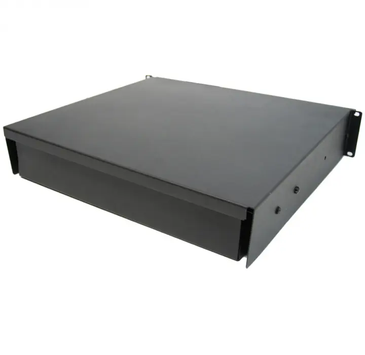 19" Rack Mount 2U Locking Drawer Pro Audio DJ or Server Rack Lock ...