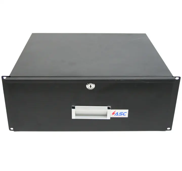 19" Rack Mount 4U Locking Drawer Pro Audio DJ or Server Rack Lock ...