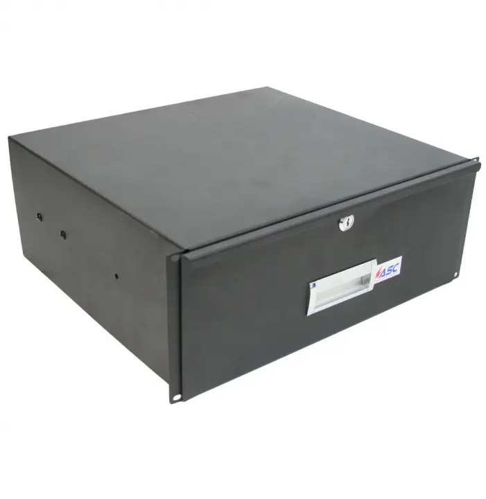 19" Rack Mount 4U Locking Drawer Pro Audio DJ or Server Rack Lock ...