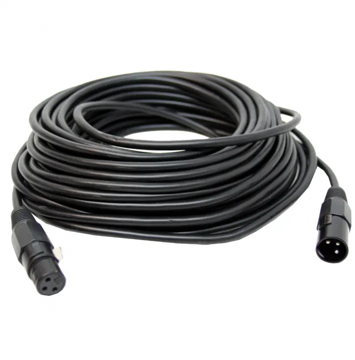50 Foot DMX 3 Pin Lighting Cable Pro DJ Light Fixture or Control Board ...