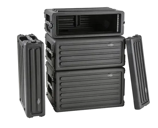 SKB Cases 1SKB-R2S Shallow 2U Roto Rack with Steel Rails Front/Back 10. ...