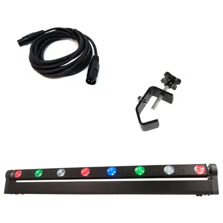American DJ SWEEPER BEAM QUAD 8x8-Watt Linear Light Fixture w/ DMX ...