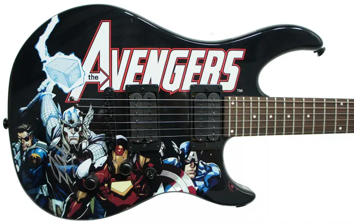Peavey Marvel Avengers Predator Electric Guitar Signed by Stan Lee with ...