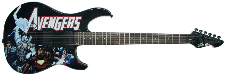 Peavey Marvel Avengers Predator Electric Guitar Signed by Stan Lee with ...