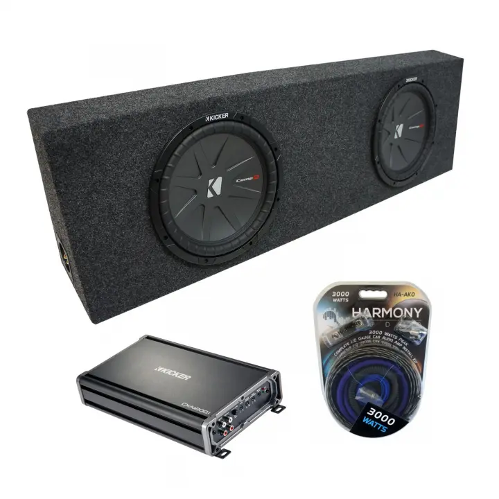 Universal Regular Standard Cab Truck Kicker CompR CWR12 Dual 12" Sub ...