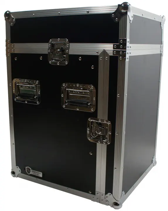 Harmony Cases HCM12U DJ Pro Audio 10U Slant Top 14U Vertical Mixer Rack ...