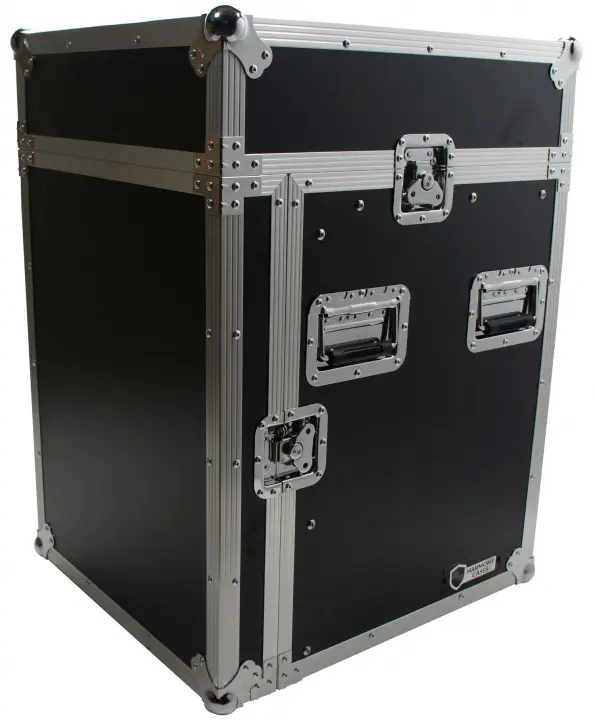 Harmony Cases HCM12U DJ Pro Audio 10U Slant Top 14U Vertical Mixer Rack ...