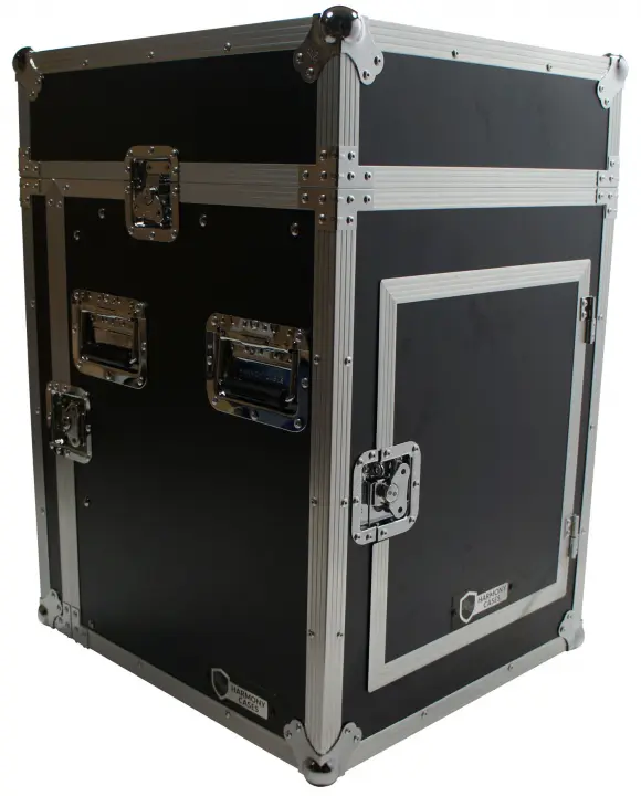 Harmony Cases HCM12U DJ Pro Audio 10U Slant Top 14U Vertical Mixer Rack ...