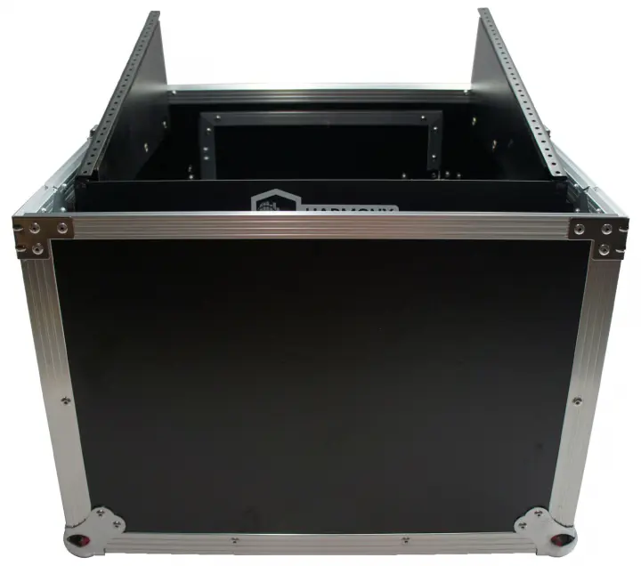 Harmony Cases HCM6U DJ Pro Audio 10U Slant Top 8U Vertical Mixer Rack ...