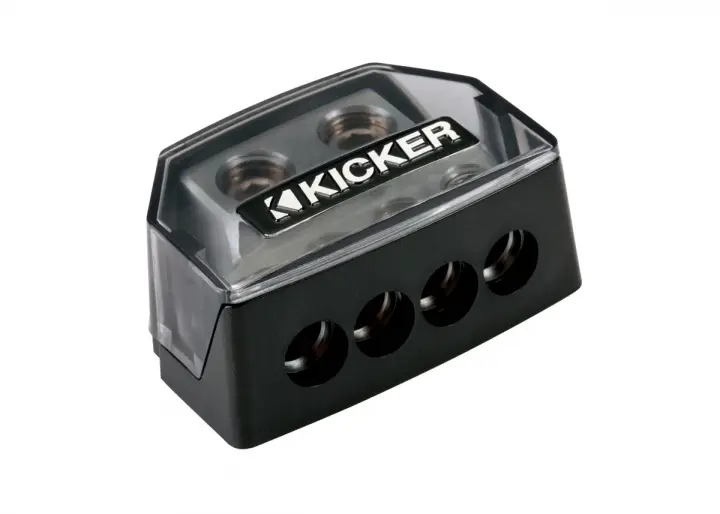 Kicker 46DB4 Car Audio Power or Ground Amp Wire 4-Way Distribution ...