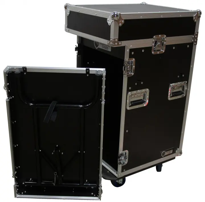 Harmony HC11M16UCT Flight 11U Slant Top Mixer Case 18U Vertical Rack ...