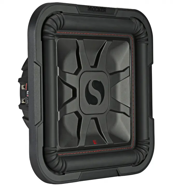 Kicker L7 12" 1200W Subwoofers 46L7T122 w/ Ported Sub Box & CXA1200 ...