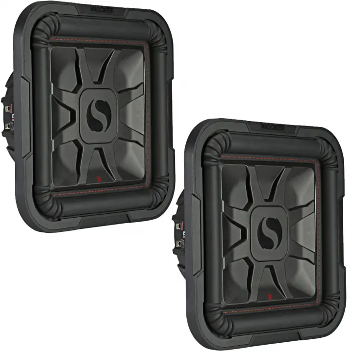 2 Kicker 46L7T84 Car Audio L7T Shallow Mount 8" 700W Sub Square L7 ...