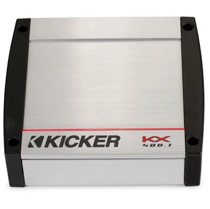 Kicker 43VCWR122 12" CompR Loaded Enclosure w/ 40KX400.1 Sub Amplifier ...