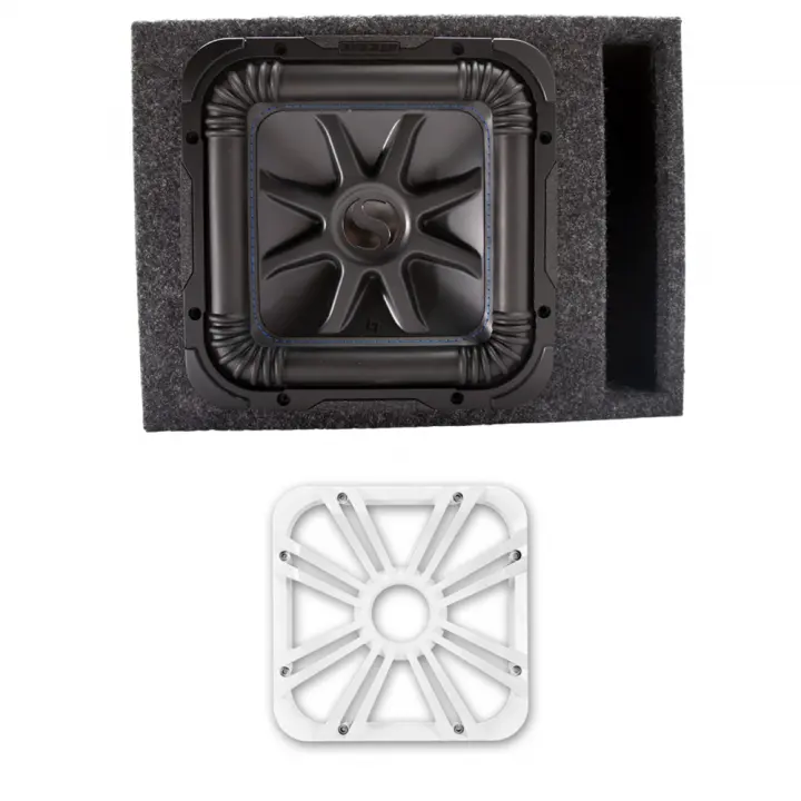Kicker L7S12 Solo-Baric Subwoofer Vented Box with White LED Grill