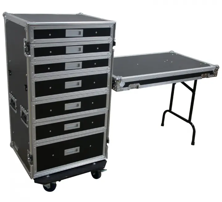 Harmony Cases Portable Rolling 7 Drawer Production Vendor Show Work ...
