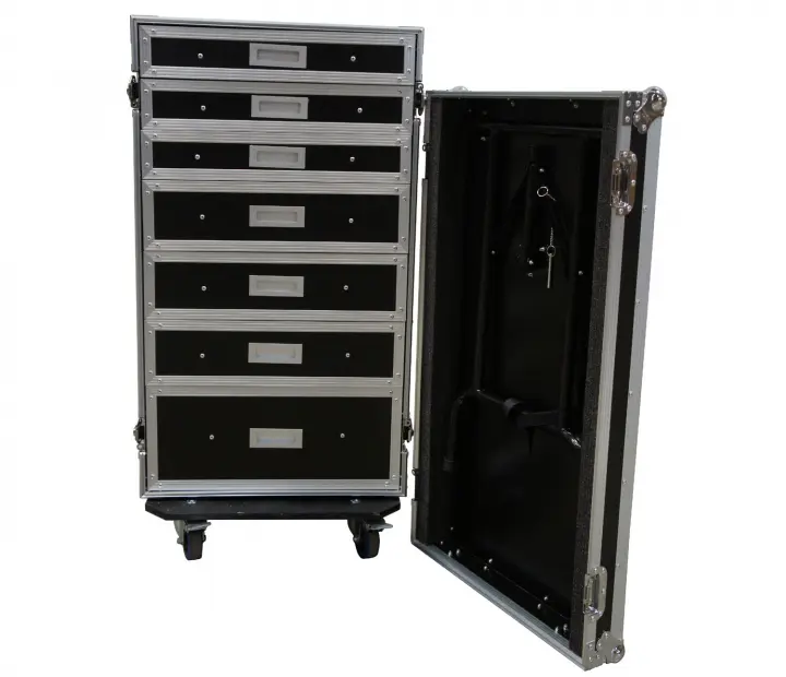 Harmony Cases Portable Rolling 7 Drawer Production Vendor Show Work ...