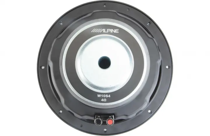 Alpine W12S4 Car BassLine Single 4 Ohm 500W 12" Subwoofers with Install Kit