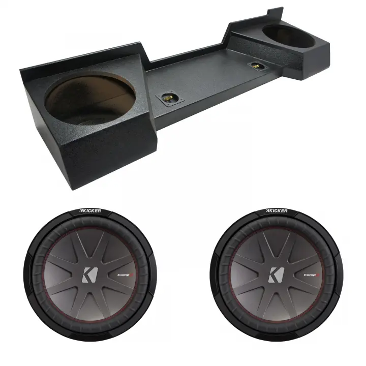 2007-2013 Chevy Silverado Ext Cab Truck Kicker CompR CWR12 Dual 12 ...