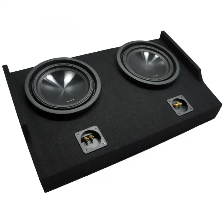 2015 - UP Ford F150 Super Cab Alpine SWT-10S4 Dual 10" Custom Sub Box - Final 2 Ohm