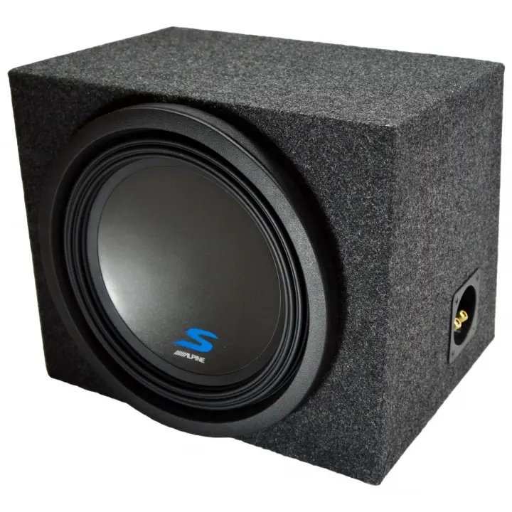 Universal Car Stereo Single 12" Alpine Type S S-W12D4 Bundle with ...