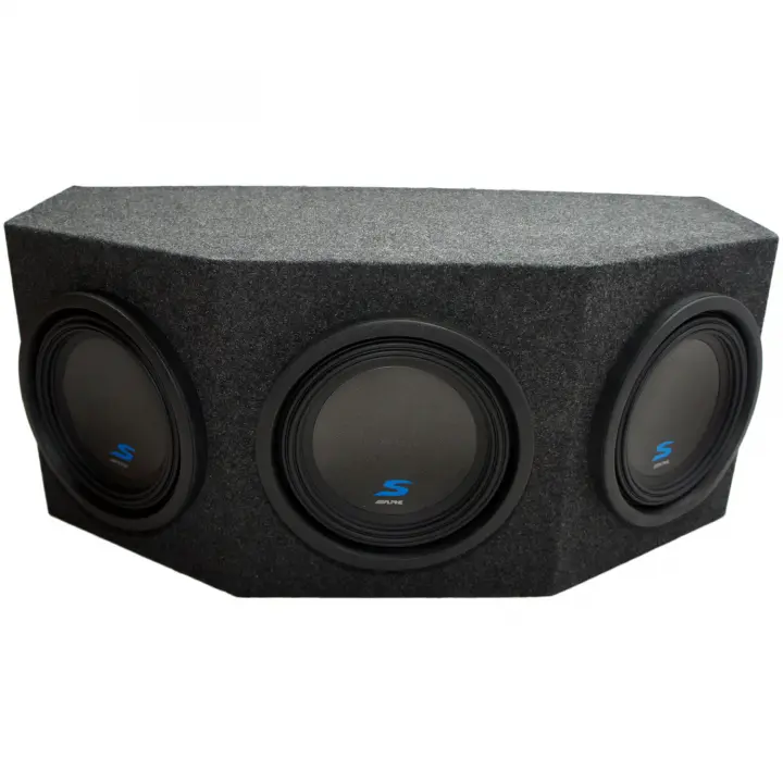 Alpine Type S S-W10D2 Triple 10" Subwoofer Loaded 1500 Watt Sub Box ...