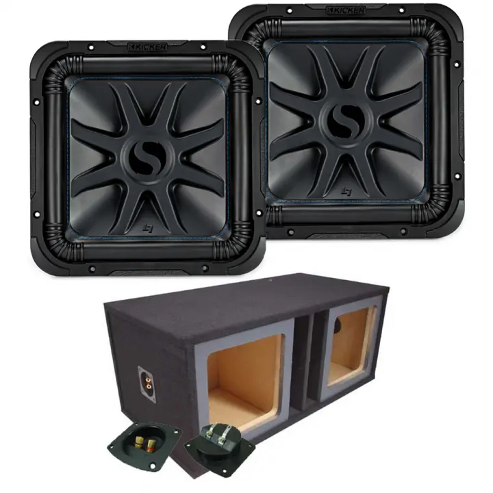 Loaded Dual Kicker 44L7S152 Car Audio Solo-Baric 15" Subwoofer Box Sub ...