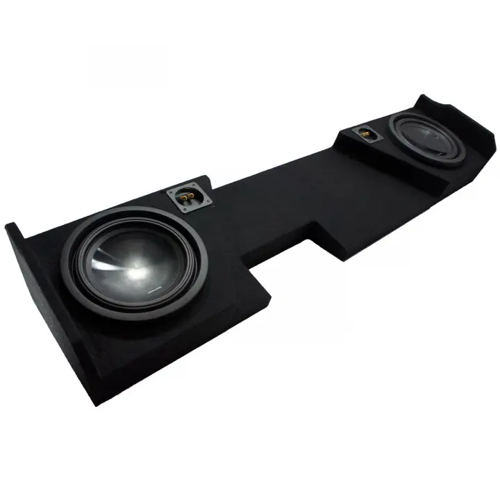 2014 - UP Chevy Silverado Double Cab Alpine SWT-10S4 Dual 10 Sub Box ...