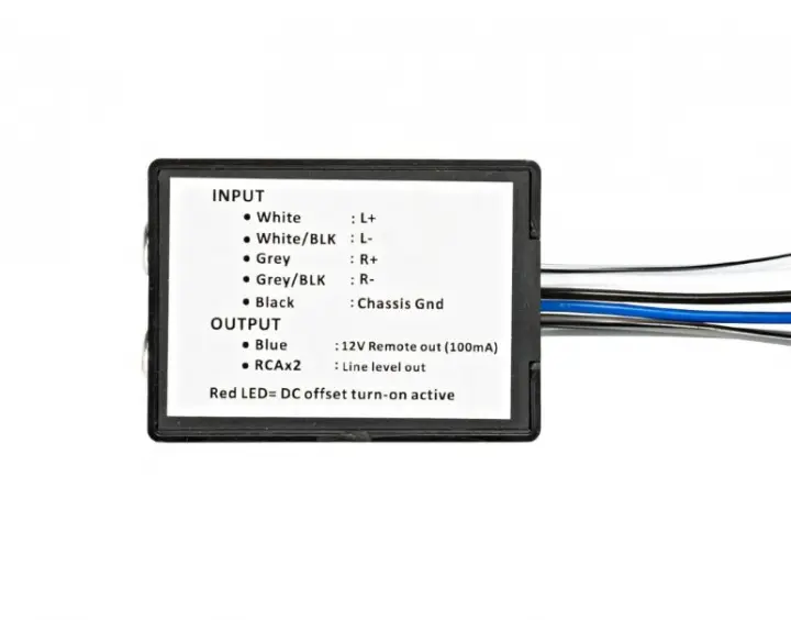 Kicker 46KISLOC2 Car Audio 2 Channel Line Output Converter w/ Remote ...