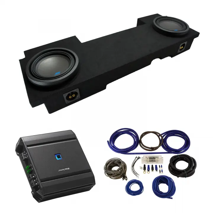 2002-2013 Chevy Avalanche Underseat Alpine Type S S-W10D2 Dual 10" Sub ...