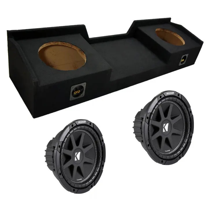 Nissan Titan King & Crew Cab 04-12 Dual 10" Loaded Kicker C10 Sub Box ...