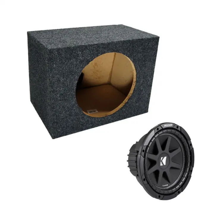Single 10" Rear Fire Kicker Loaded C10 Subwoofer Box (10C10-4)