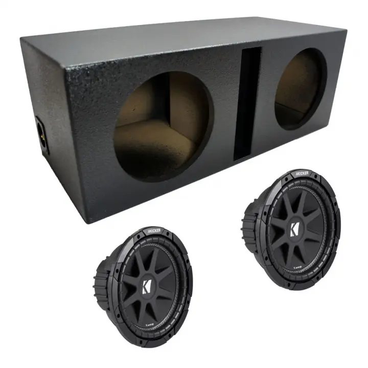 Dual 10" Loaded Kicker C10 Subwoofer Enclosure 2 Ohm (10C10-4)