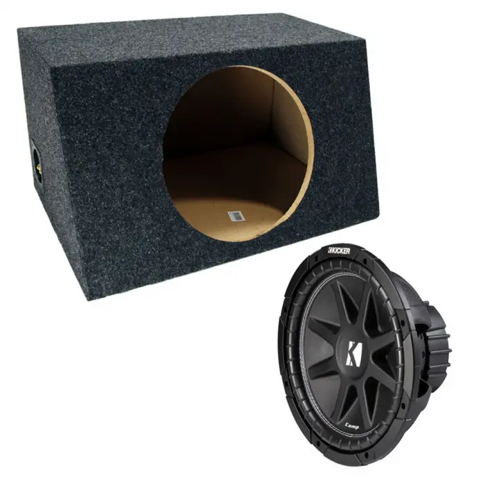 Kicker Single Comp 12" C12 Subwoofer Enclosure 4-Ohm (10C12-4)