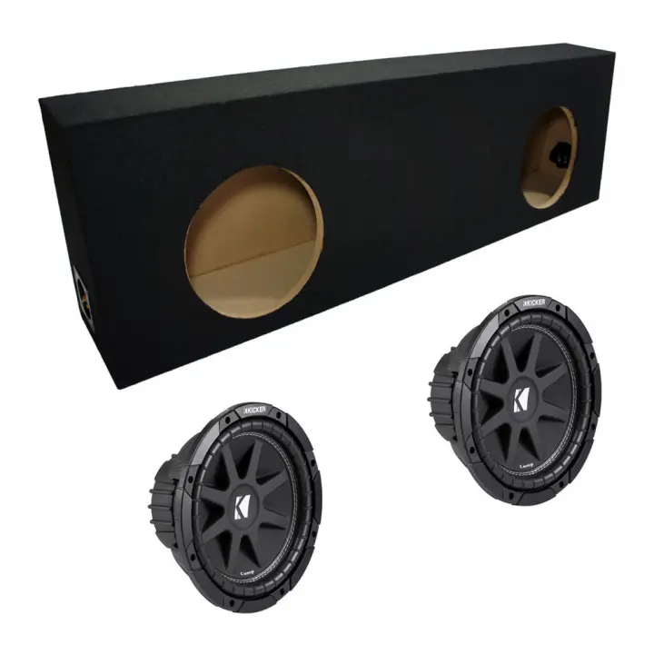 Universal Regular Cab Dual 10" Kicker C10 Truck Subwoofer Box (10C10-4)