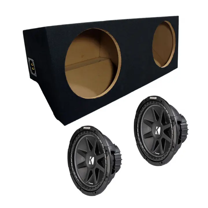 Ford Mustang Coupe 05-12 Dual 12" Kicker Comp C12 Loaded Subwoofer Box ...