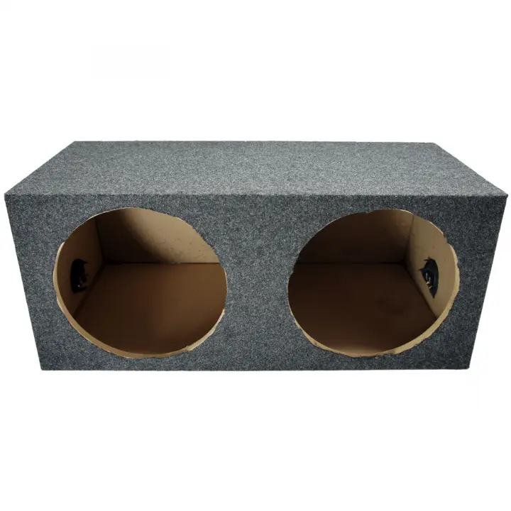 ASC Package Dual 12" Kicker Sub Box Sealed Rearfire Subwoofer Enclosure ...