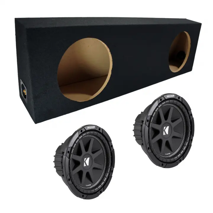 Universal Regular Cab Dual 12" Kicker C12 Truck Subwoofer Box (10C12-4)