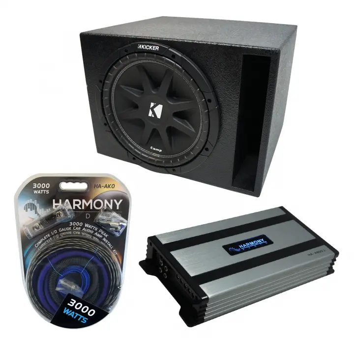 Universal Car Stereo Rhino Coated Ported 15" Kicker Comp C15 Sub Box ...