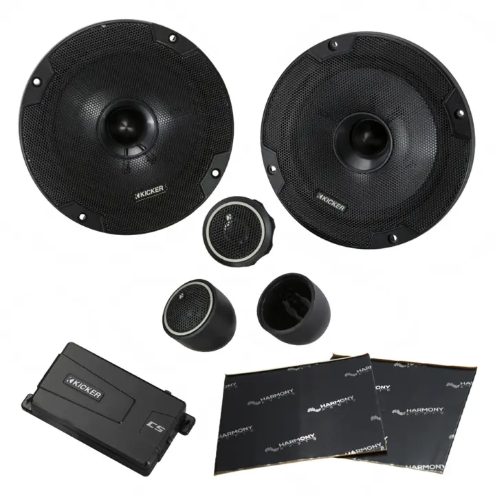 Kicker 46CSS674 Car Audio 6 3/4" Component Full Range Stereo Speakers Set CSS67 Bundle with ...