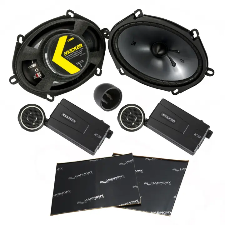 Kicker 46CSS684 Car Audio 6x8" Component Full Range Stereo Speakers Set ...