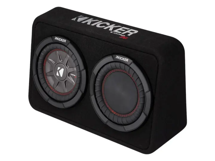 Kicker 43TCWRT82 8" CompR Series Sub 300W RMS 2 Ohm Thin Profile Loaded ...