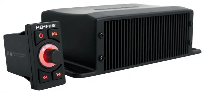 Memphis Audio SMC2A Headless Hideaway App Controlled Marine Car Stereo ...