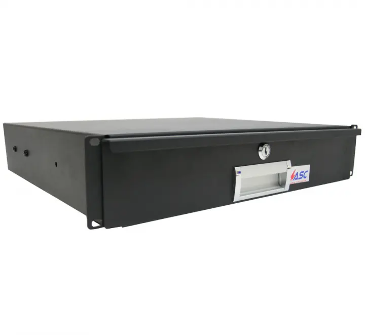 19" Rack Mount 2U Locking Drawer Pro Audio DJ or Server Rack Lock ...