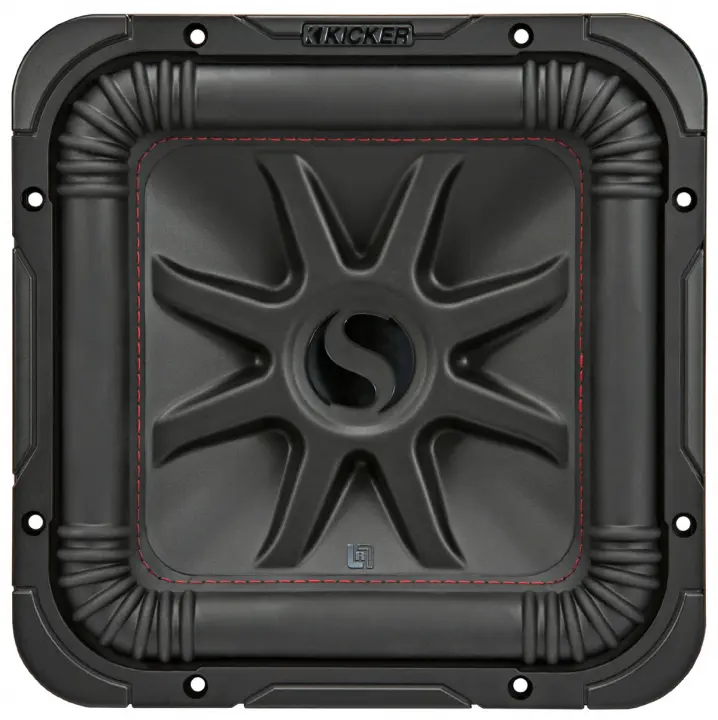 Kicker 45L7R104 10" 1000W Dual 4 Ohm Subwoofer Sealed Square Sub Box ...