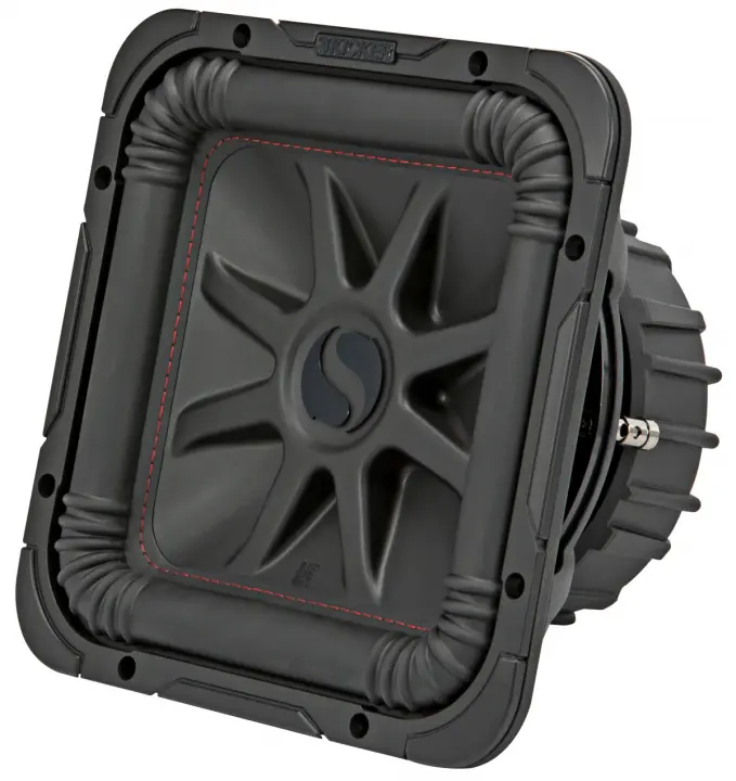 Kicker 45L7R104 10" 1000W Dual 4 Ohm Subwoofer Sealed Square Sub Box ...