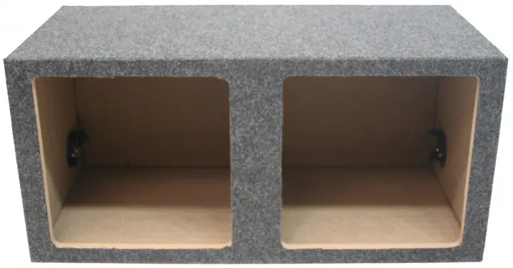 Kicker 45L7R122 12" 1200W 2 Ohm Subwoofer Dual Square Sub Box Enclosure ...